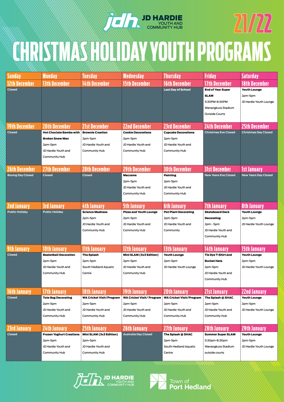 JD Hardie Youth and Community Hub » Town of Port Hedland