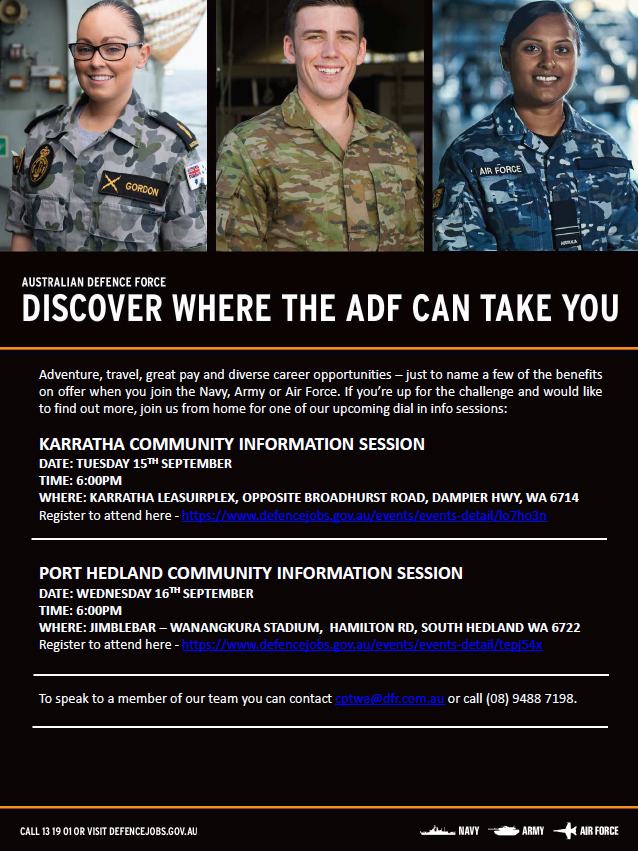 ADF Information Session » Town of Port Hedland