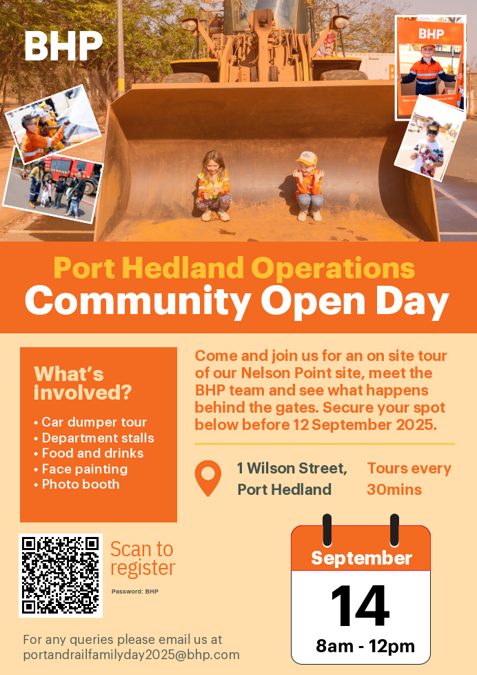 BHP Port Hedland Operations Community Open Day » Town of Port Hedland