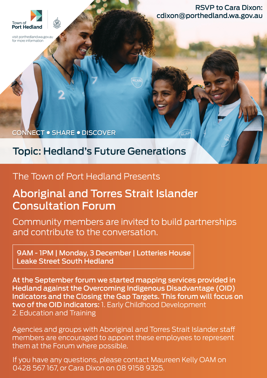 Aboriginal and Torres Strait Islander Consultation Forum » Town of Port ...