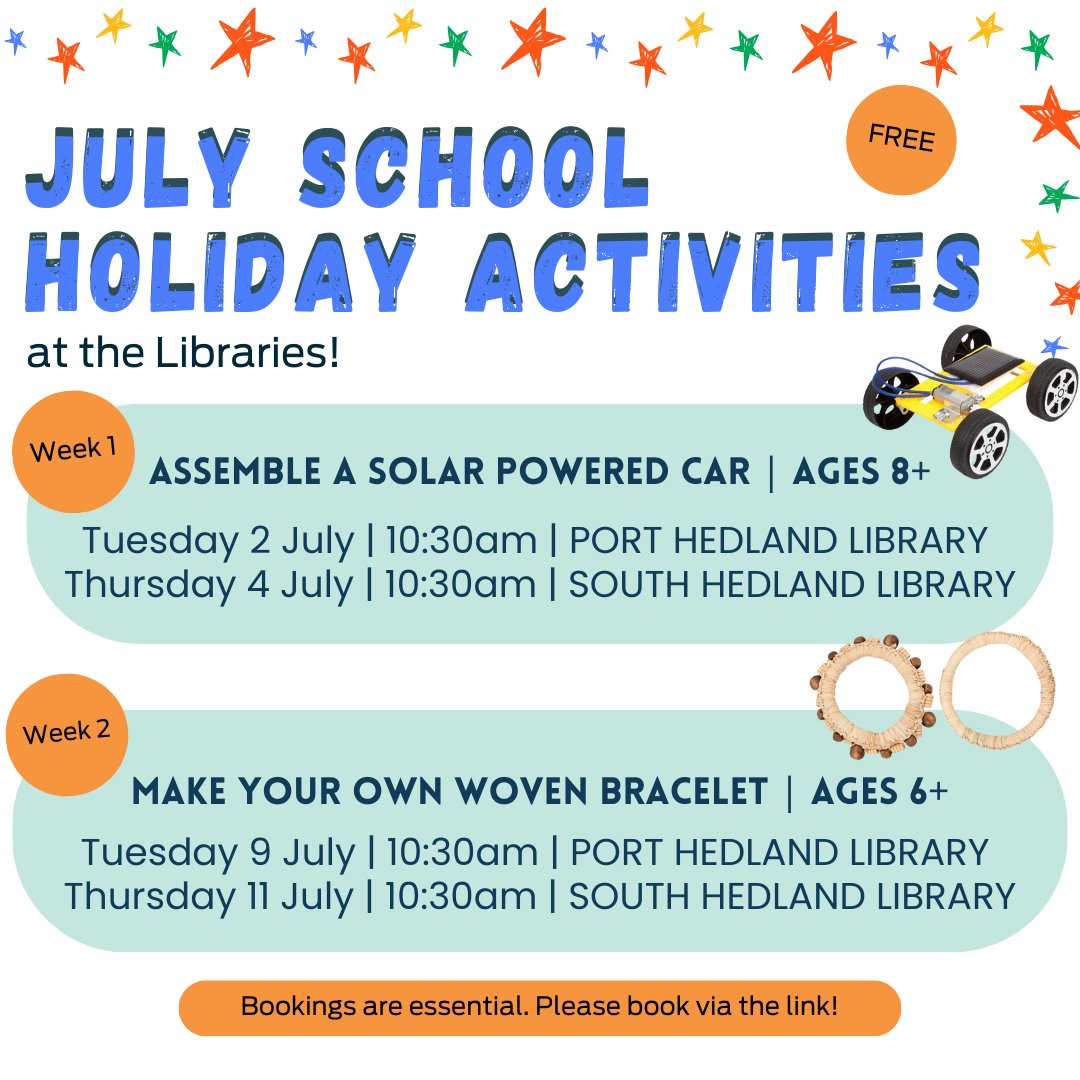 July school holiday activities at the Libraries - Assemble your own ...