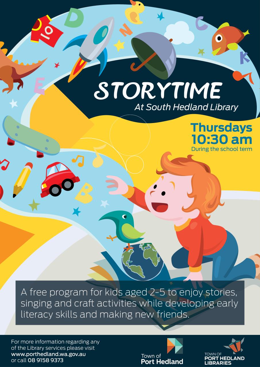 Storytime at South Hedland Library » Town of Port Hedland