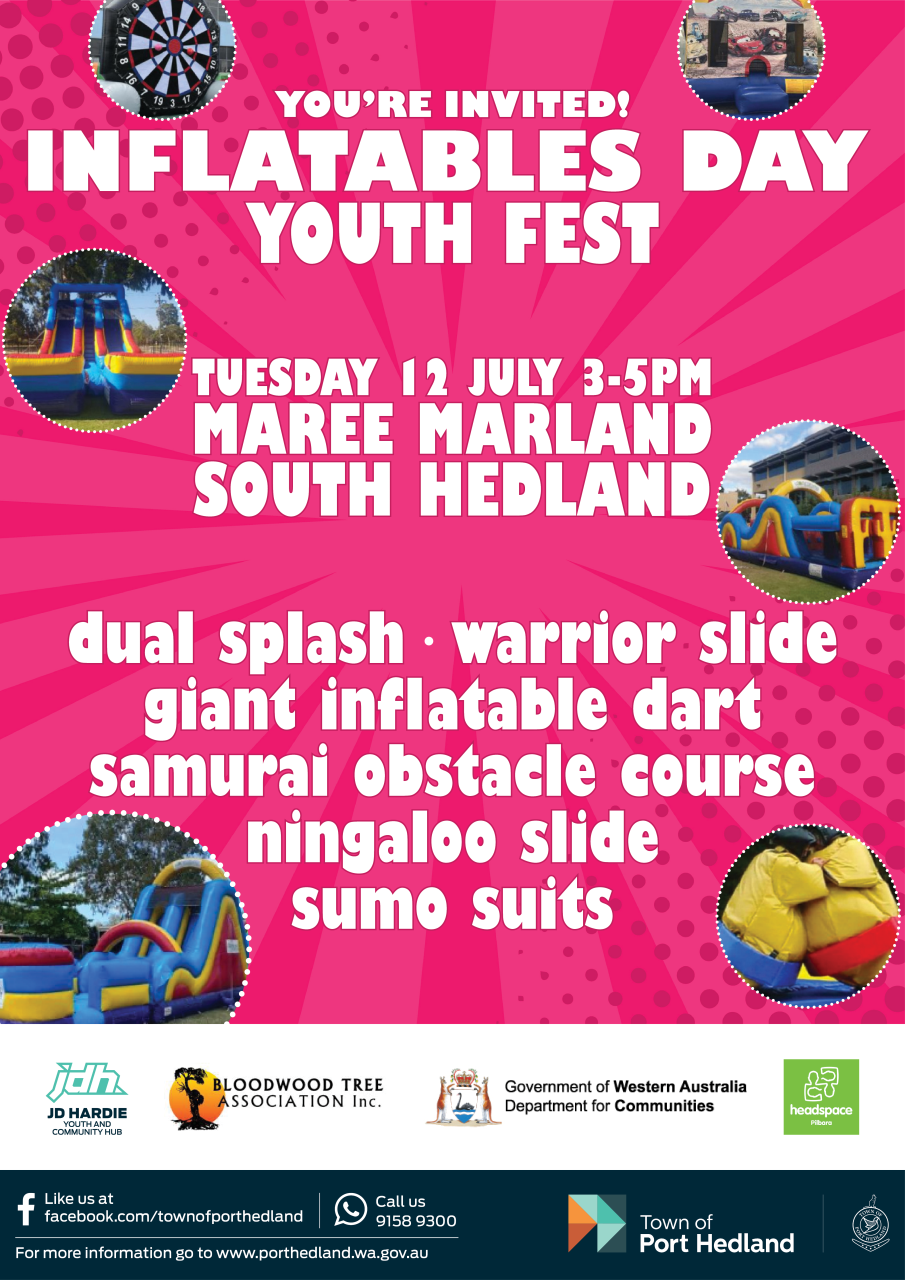 Inflatables Day Youth Fest » Town of Port Hedland