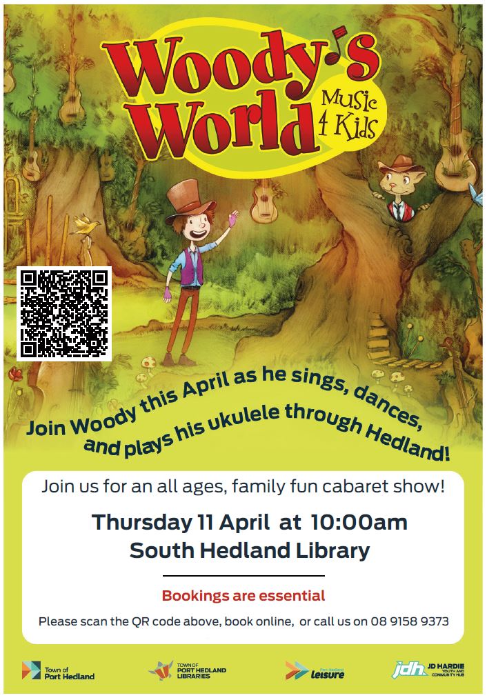 Woody's World - Family fun cabaret show at South Hedland Library (All ...