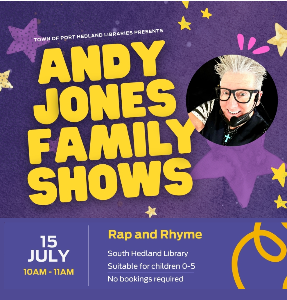 Andy Jones Family Show - Rap and Rhyme » Town of Port Hedland