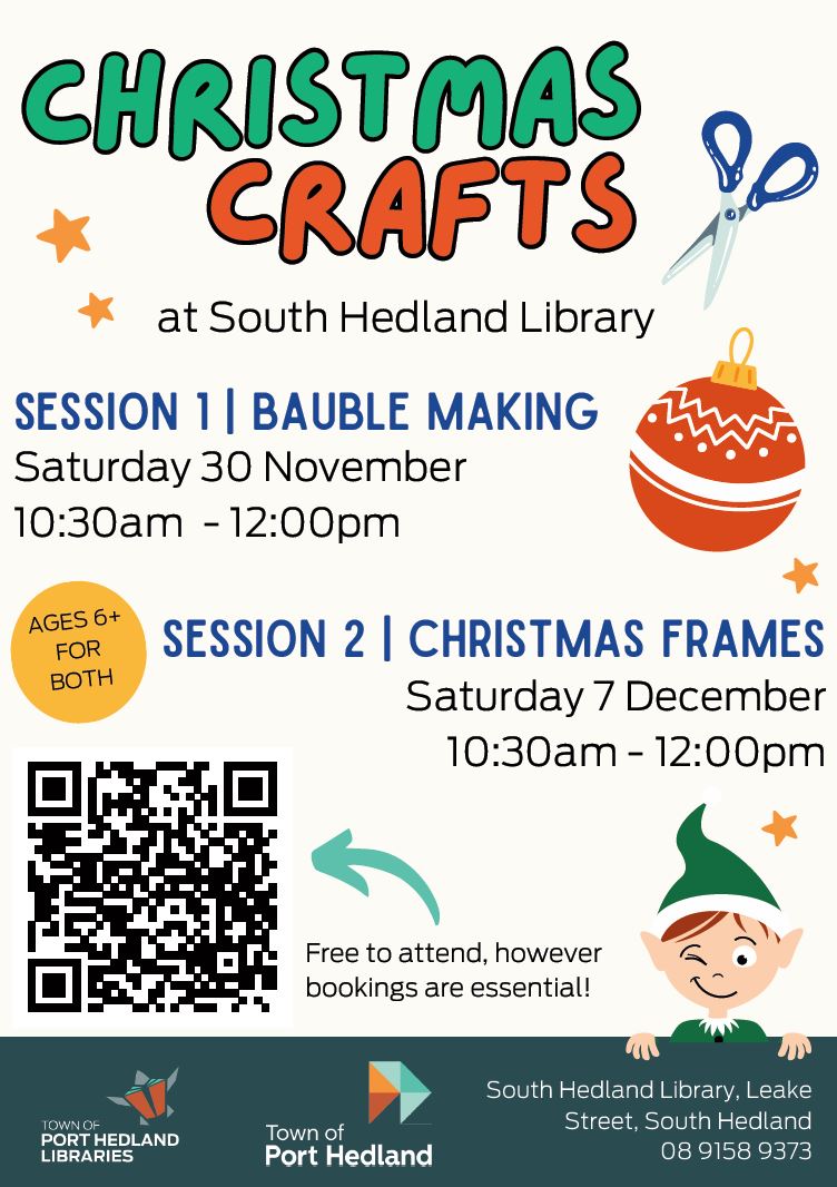 Christmas Crafts at South Hedland Library | Session 1 - Bauble making ...