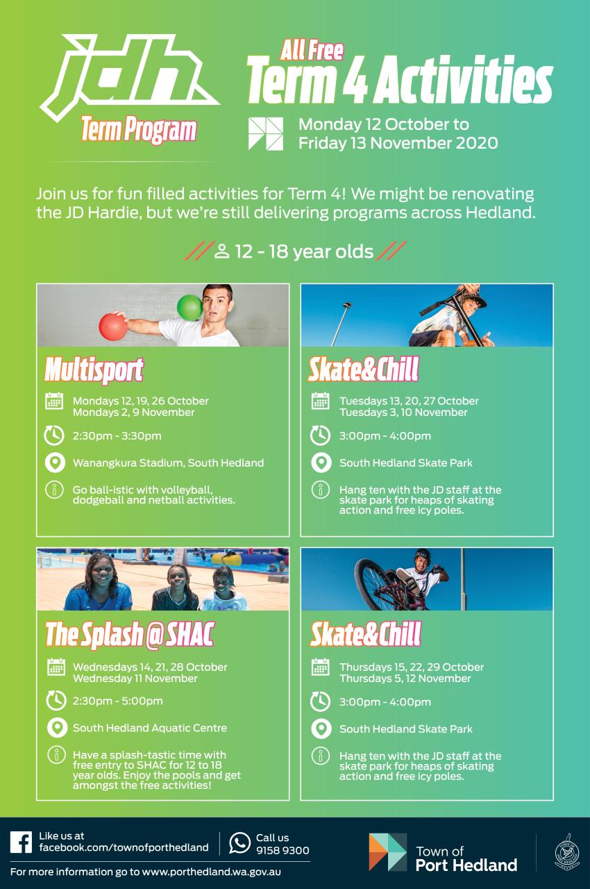 JD Hardie Term 4 Program » Town of Port Hedland