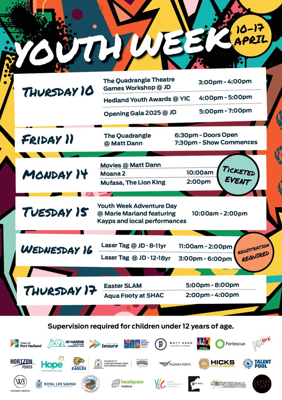 Youth Week 2025 » Town of Port Hedland